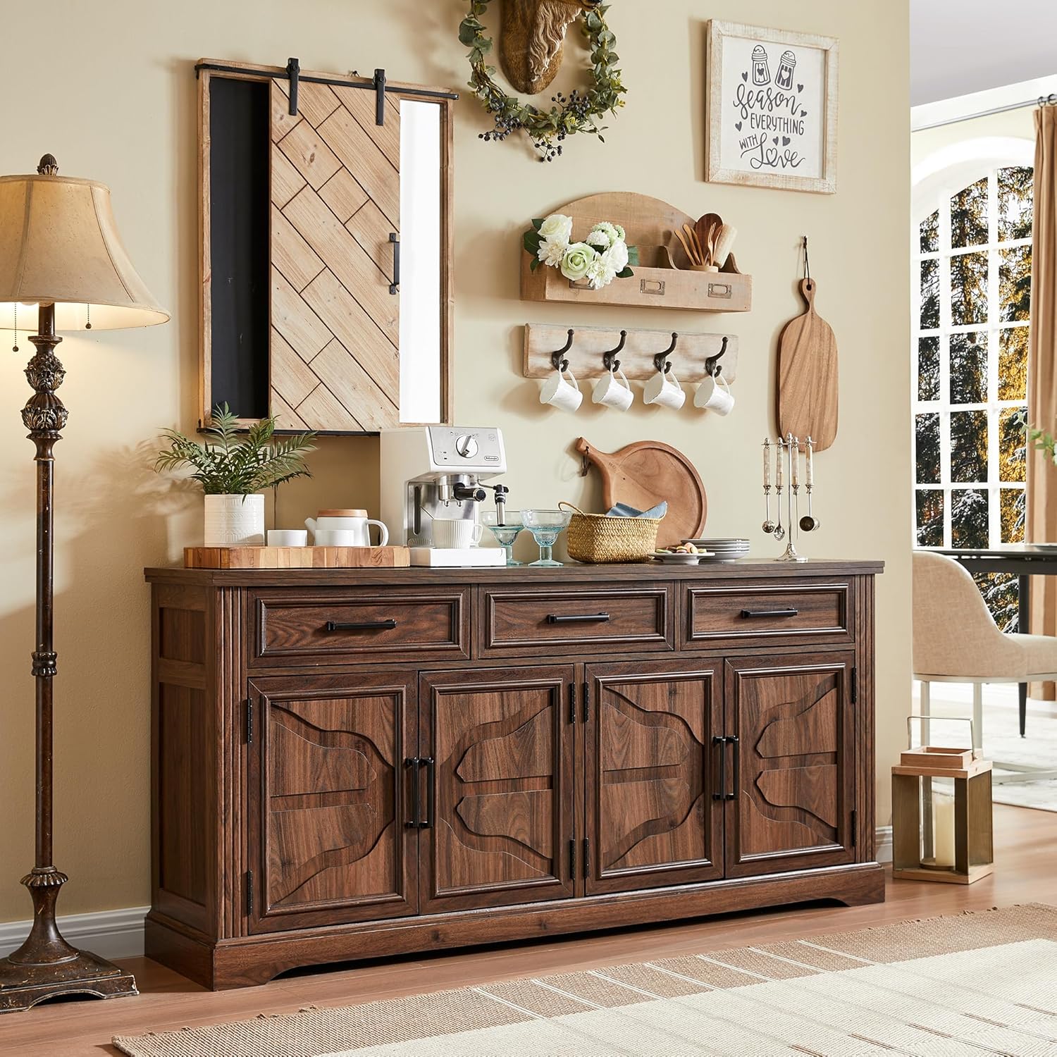 18 Farmhouse Sideboards , Buffets, Cabinets with Style +Storage