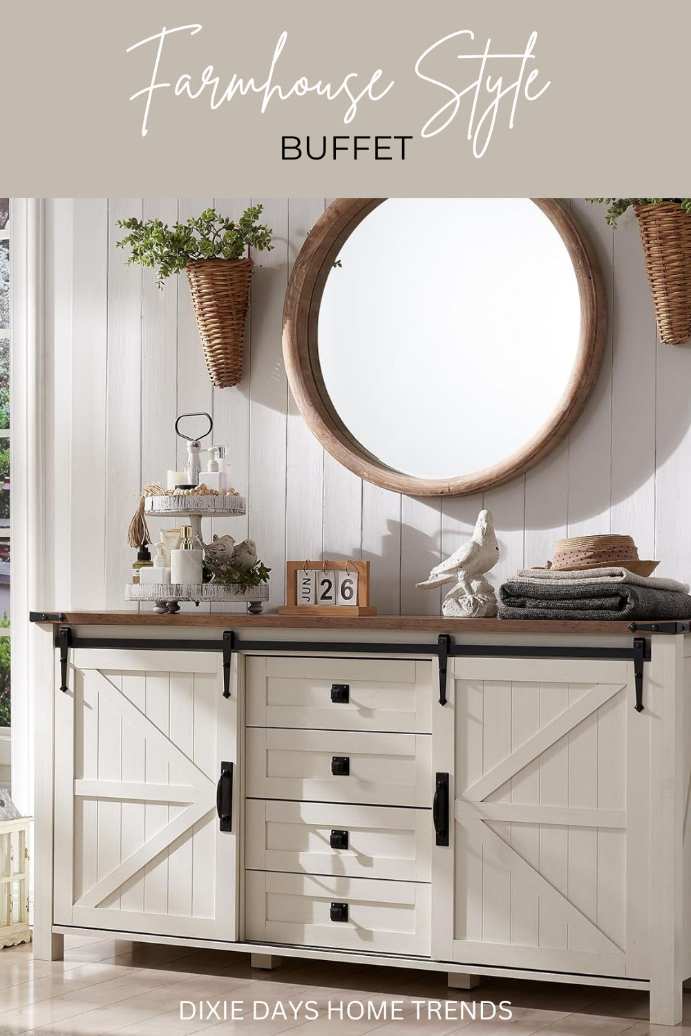 18 Farmhouse Sideboards , Buffets, Cabinets with Style +Storage