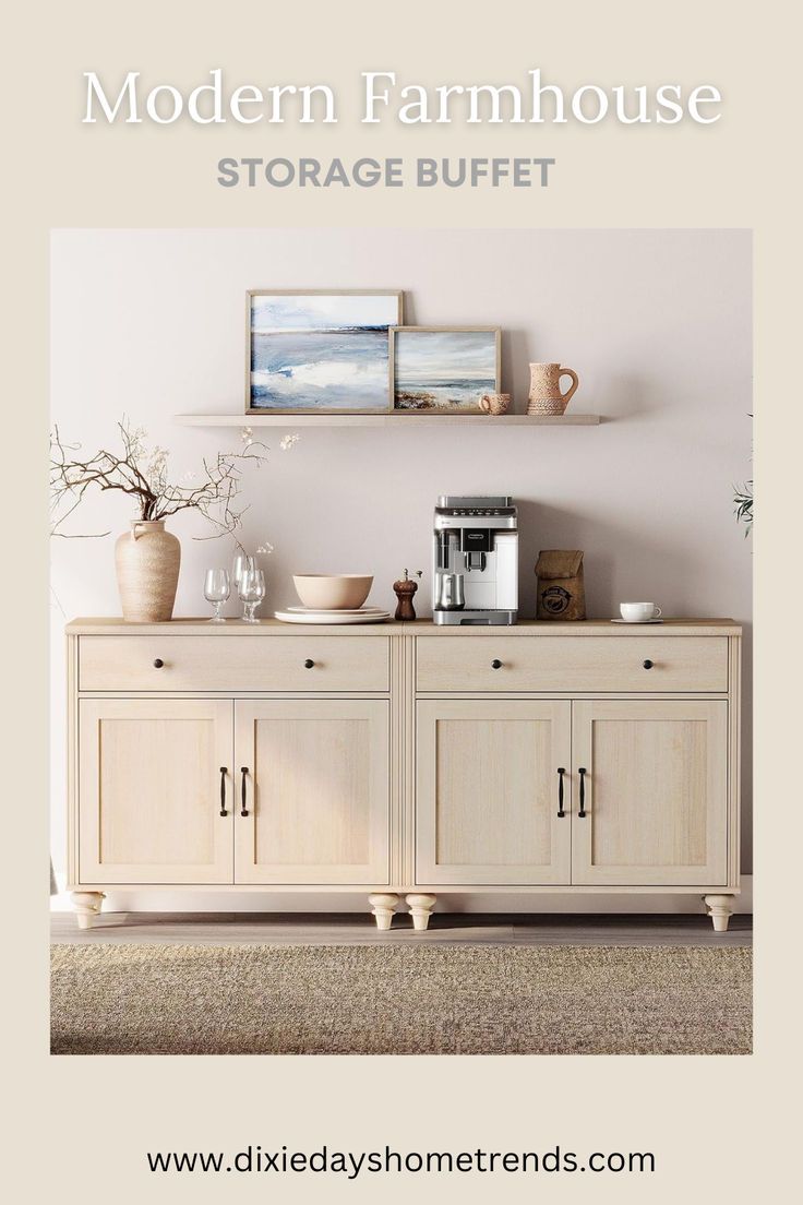 18 Farmhouse Sideboards , Buffets, Cabinets with Style +Storage