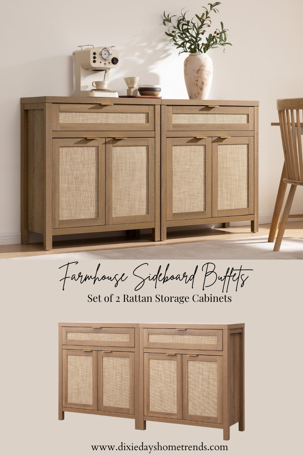 18 Farmhouse Sideboards , Buffets, Cabinets with Style +Storage