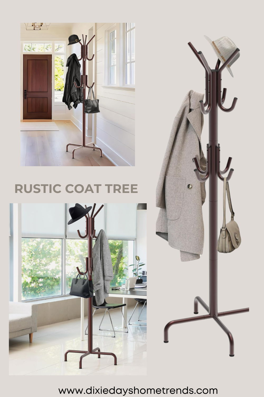 13 Stylish Coat Racks & Hall Trees to Organize Your Entryway