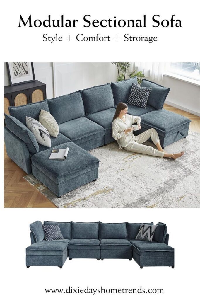 One Stylish Modular Sofa, 6 Beautiful Color Options